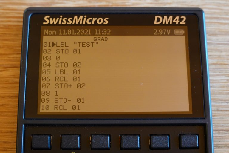 SwissMicros DM42 – steinlaus